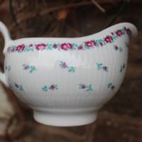 Sauciere Handbemalt Blüten Dekor Kahla Porzellan DDR