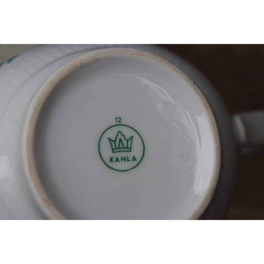 Sauciere Handbemalt Blüten Dekor Kahla Porzellan DDR