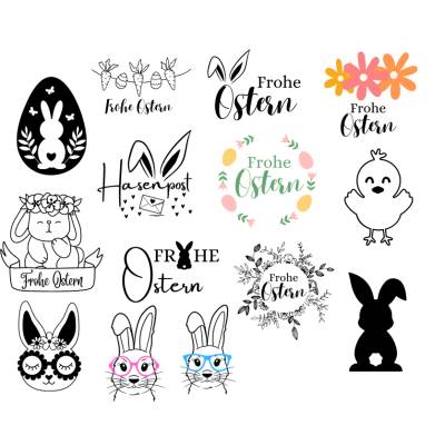 Oster Bundle Plotterdatei - SVG Download Datei - Plotterdatei