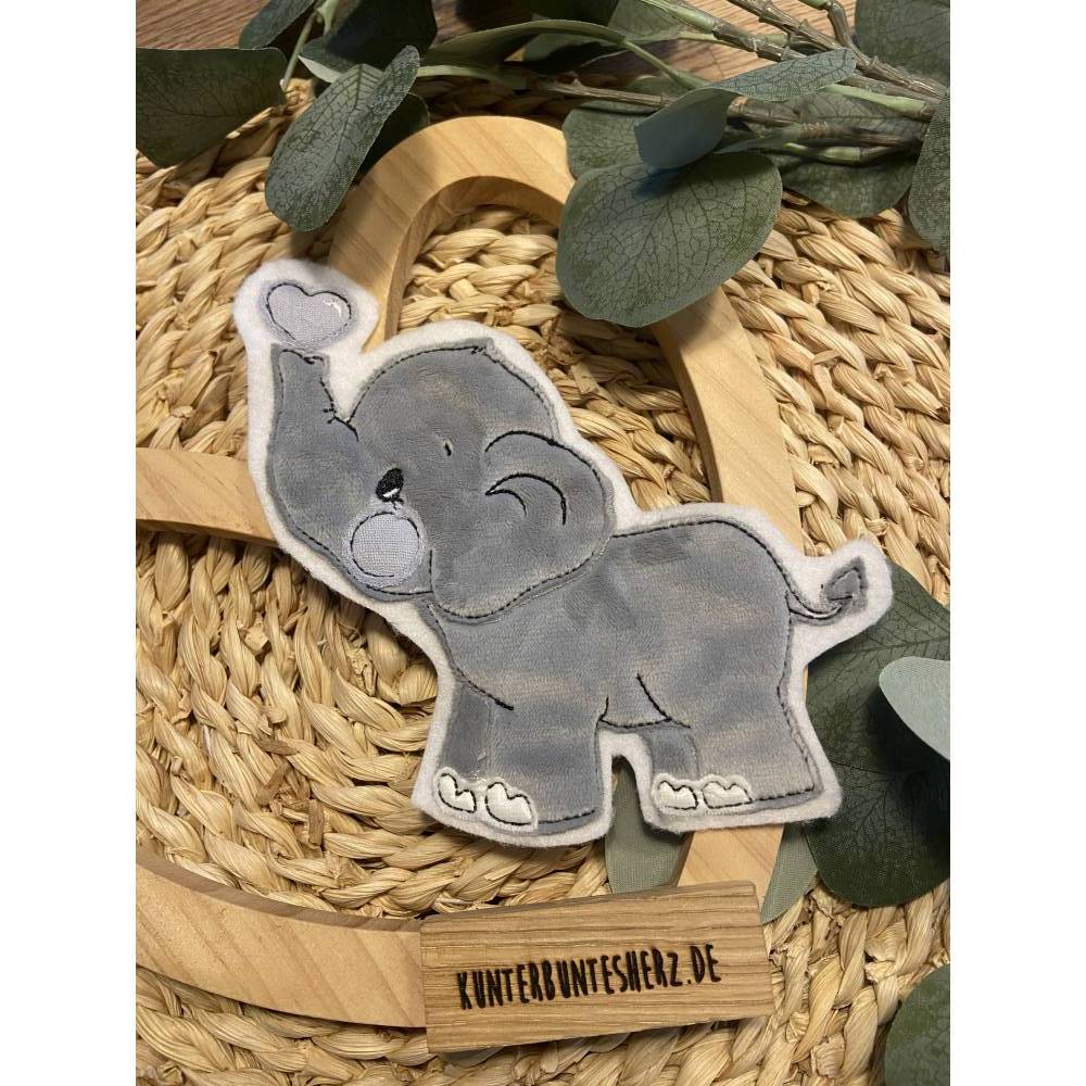 Aufnäher Bügelbild Patch Elefant