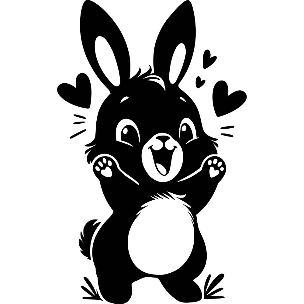 Plotterdatei Hasen Osterhasen Bunnys als Set/Bundle | SVG PNG